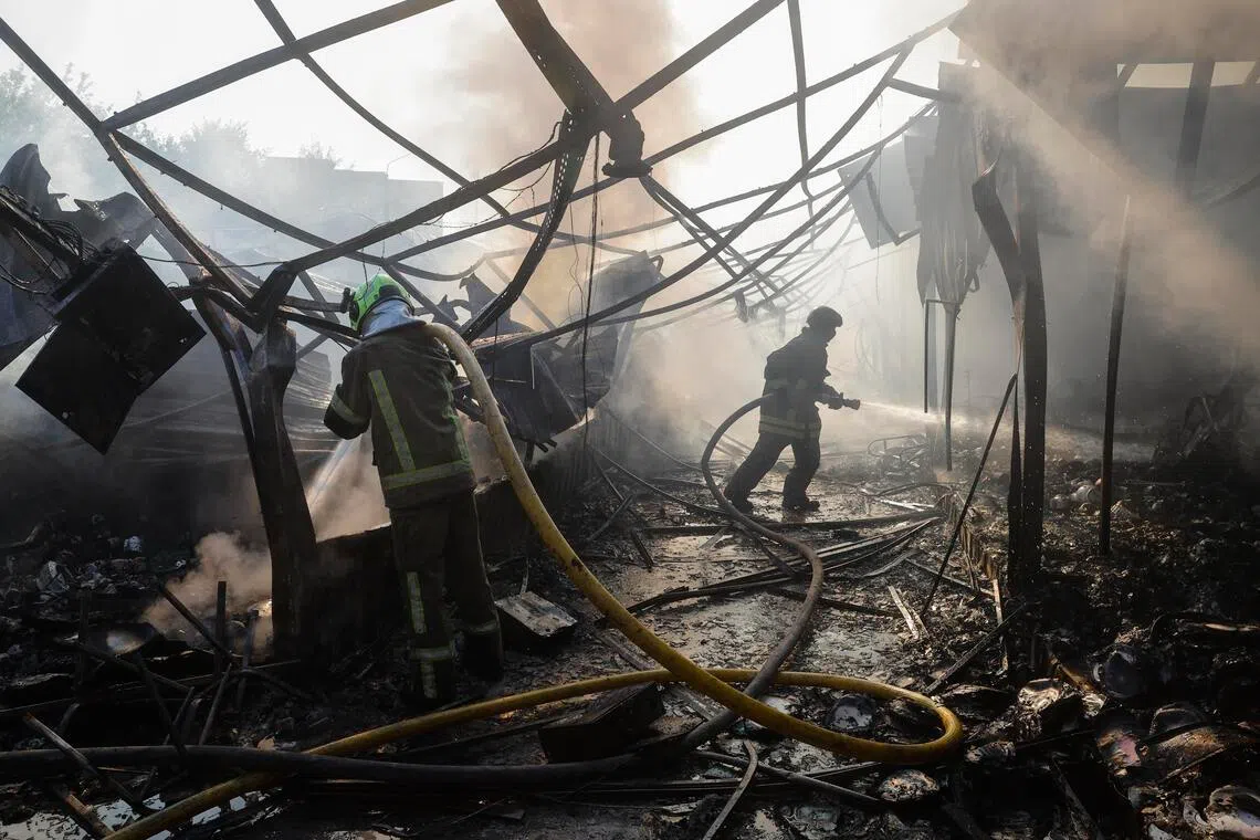 Russia pounds Ukraine in new air attack, killing 8, including children ...