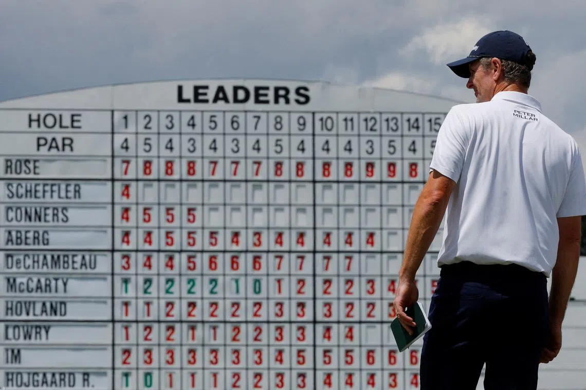 Rose remains atop Masters leaderboard, DeChambeau chasing | The Straits ...