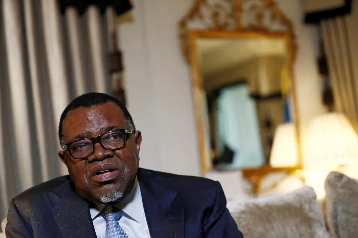 Namibia's late president Geingob buried | The Straits Times