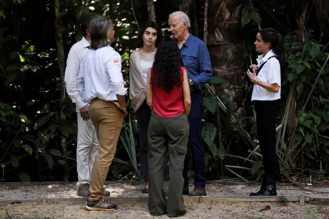 Biden visits Amazon rainforest en route to G20 summit in Rio | The ...