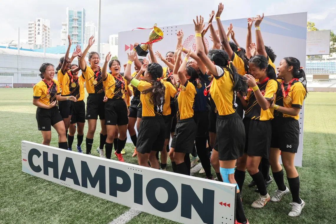 Strikes from distance the key to 11th straight A Div girls’ football ...