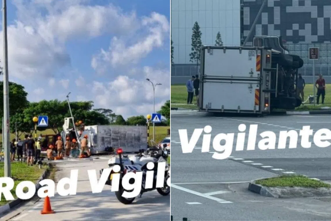 Passenger rescued after being trapped in lorry following accident in ...