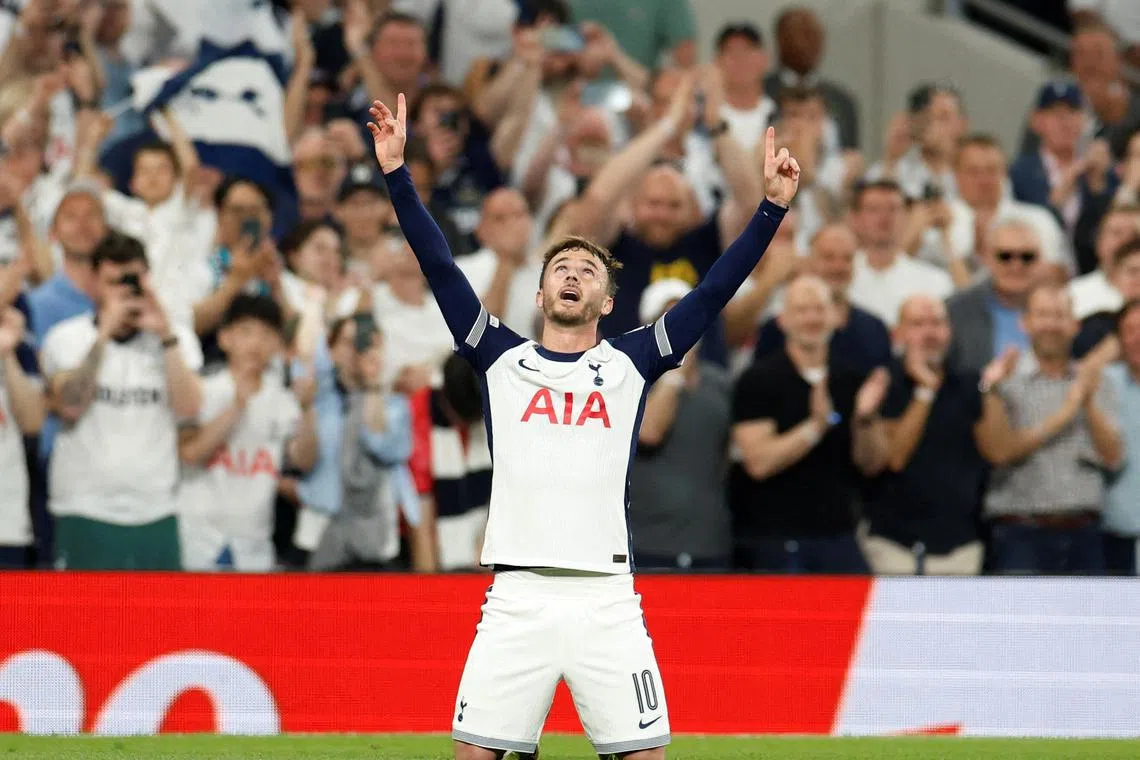 Spurs' Maddison to miss remainder of season | The Straits Times