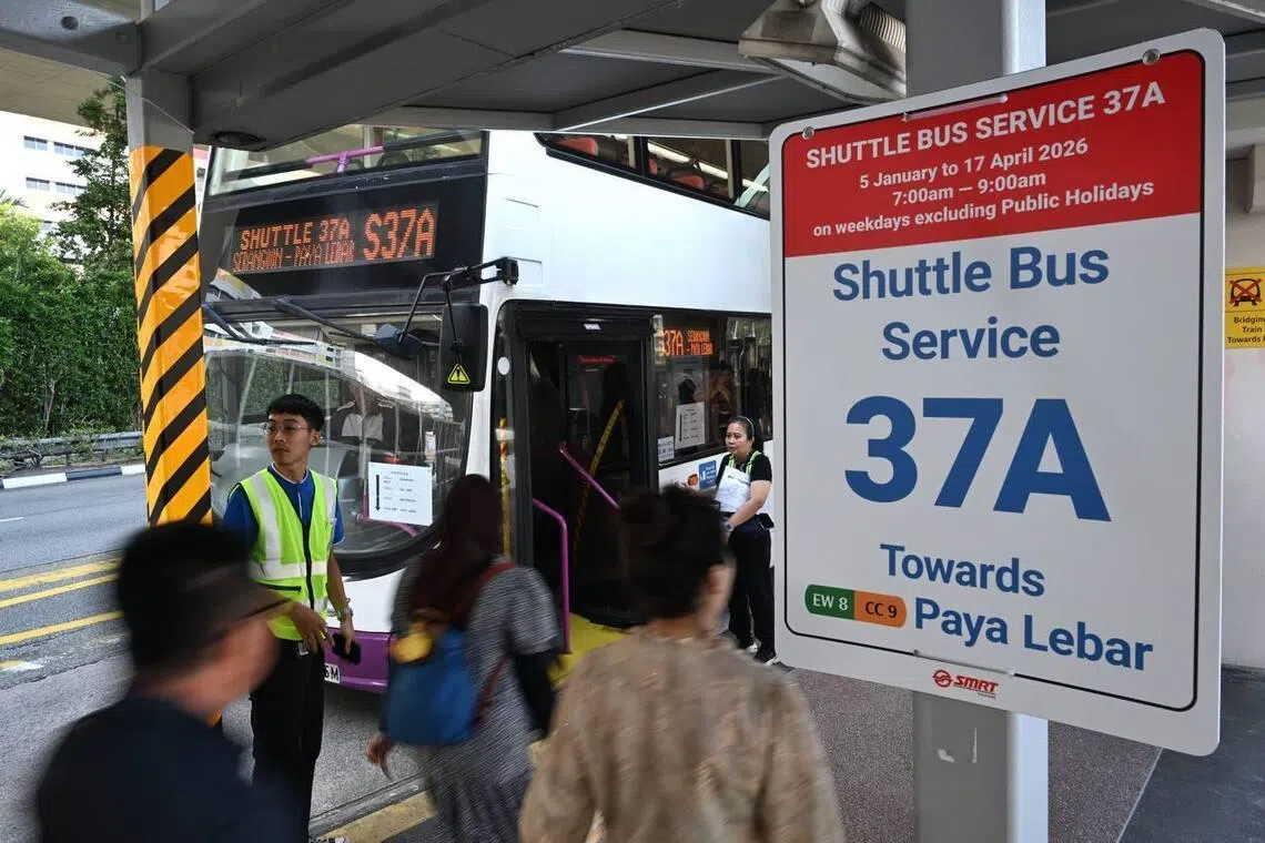Passengers encouraged to take shuttle buses to prepare for Circle Line ...