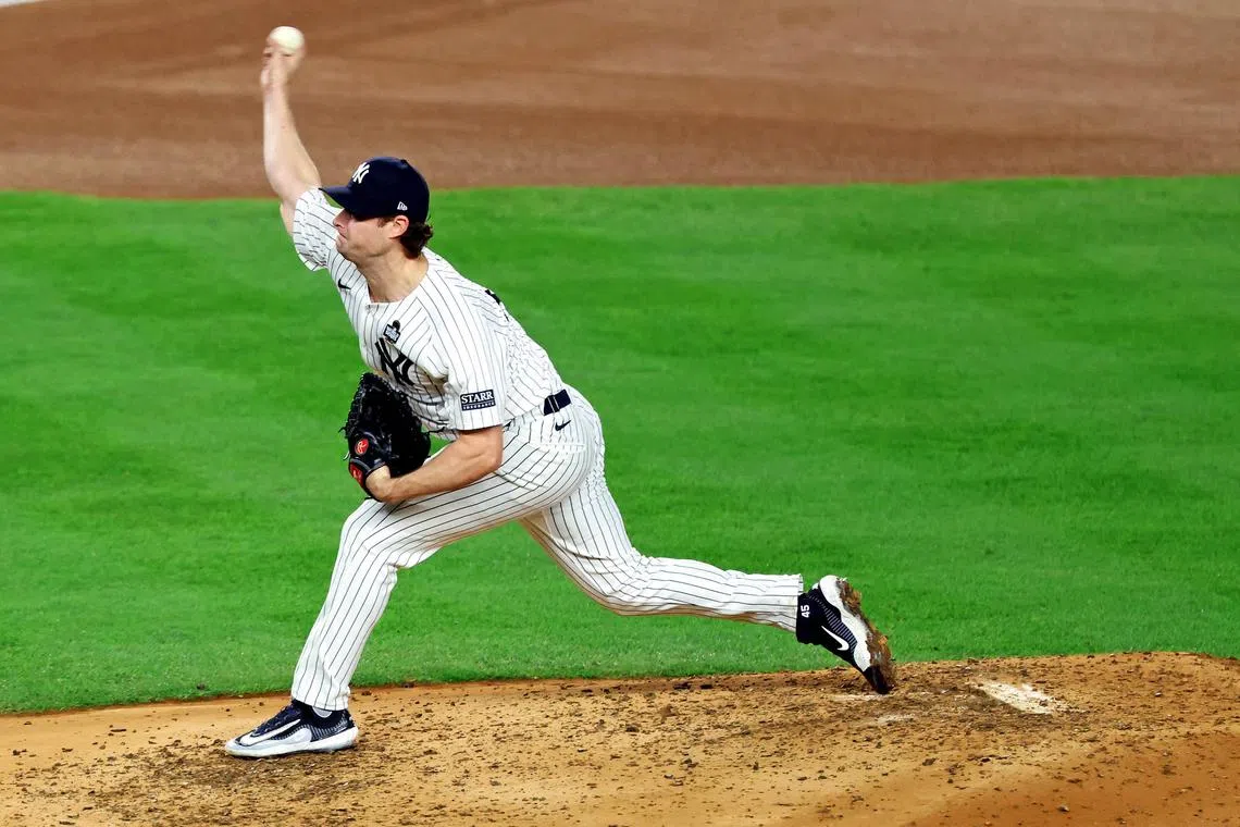 Report: Yankees' Gerrit Cole opts out of contract | The Straits Times