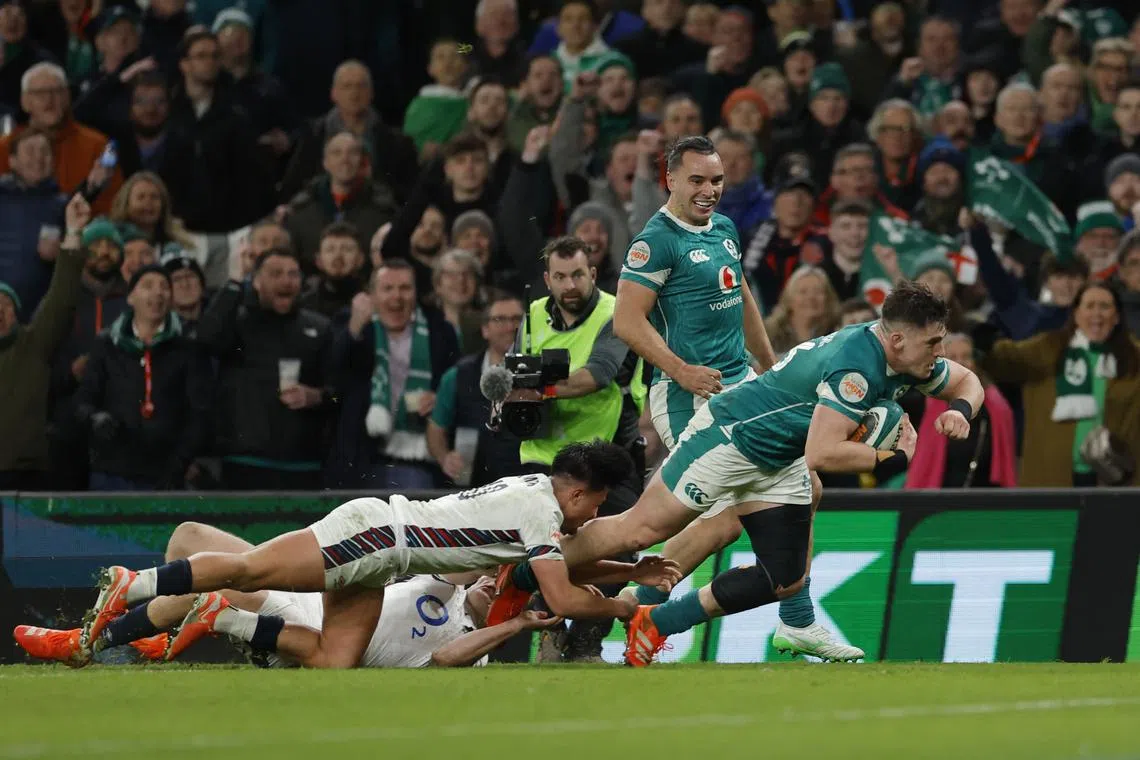 Ireland recover to secure bonus point 27-22 win over England | The ...