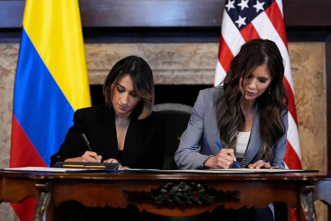 US will deploy biometric capabilities with Colombia, Noem says | The ...