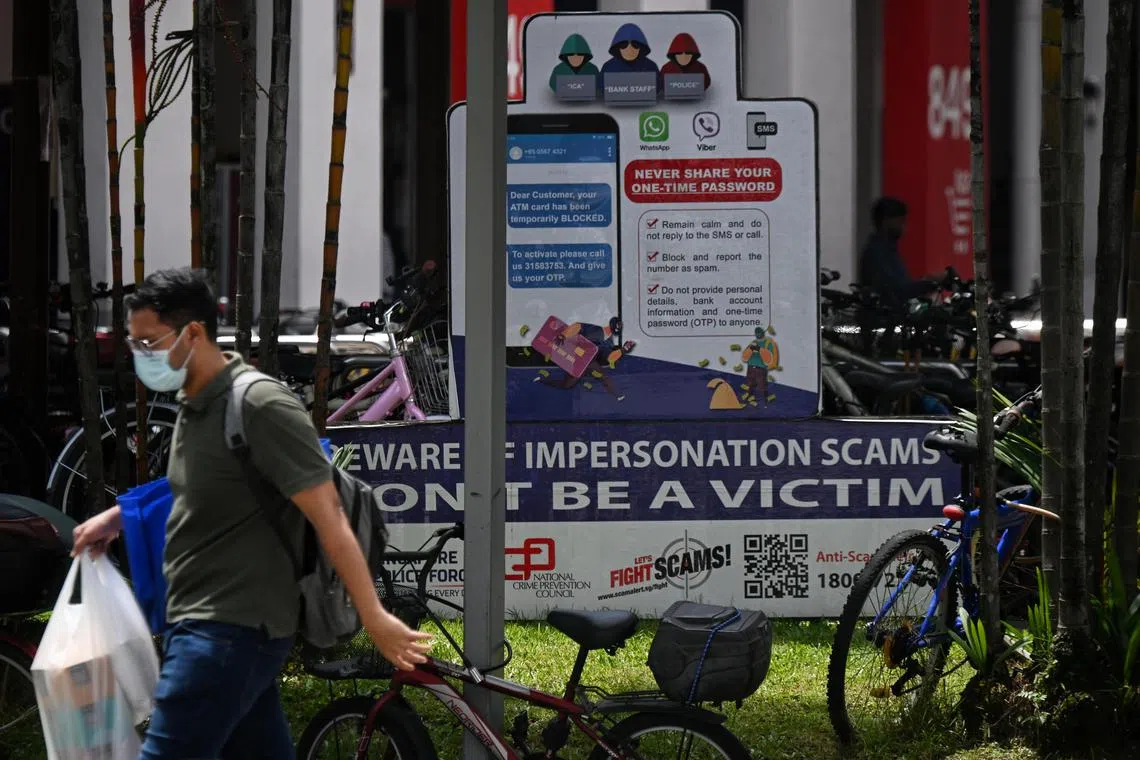 Man arrested over involvement in multiple scams | The Straits Times