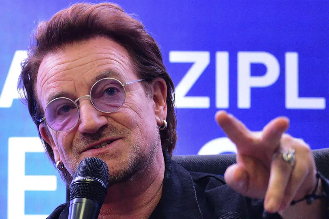 U2 frontman Bono releases memoir, called Surrender | The Straits Times