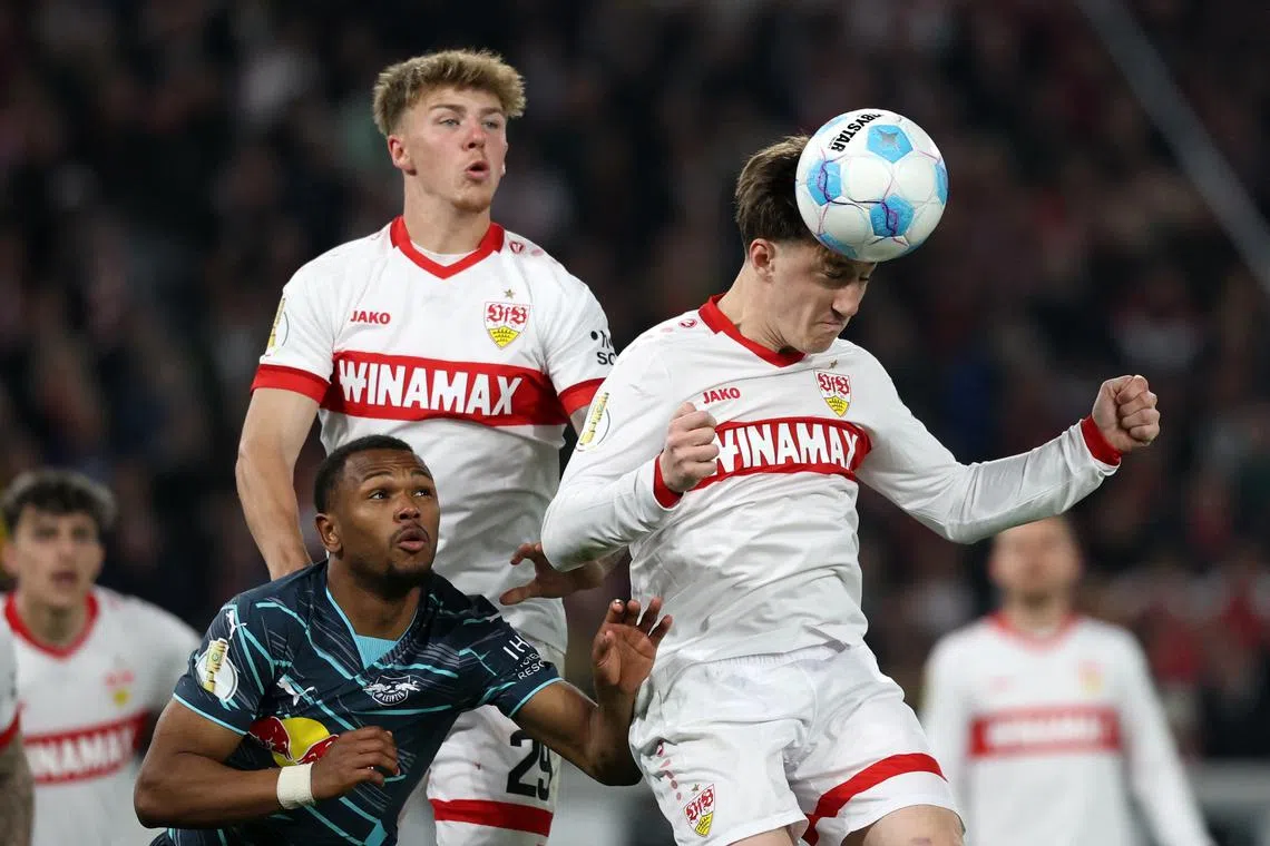 Stuttgart beat RB Leipzig 3-1 to reach German Cup final | The Straits Times