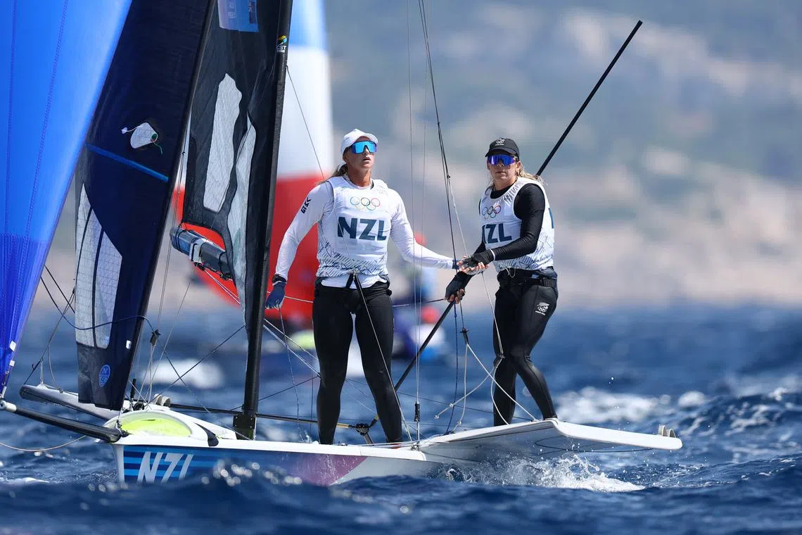 Sailing-Skiff medal race a bonus for NZ's Aleh and Meech | The Straits ...