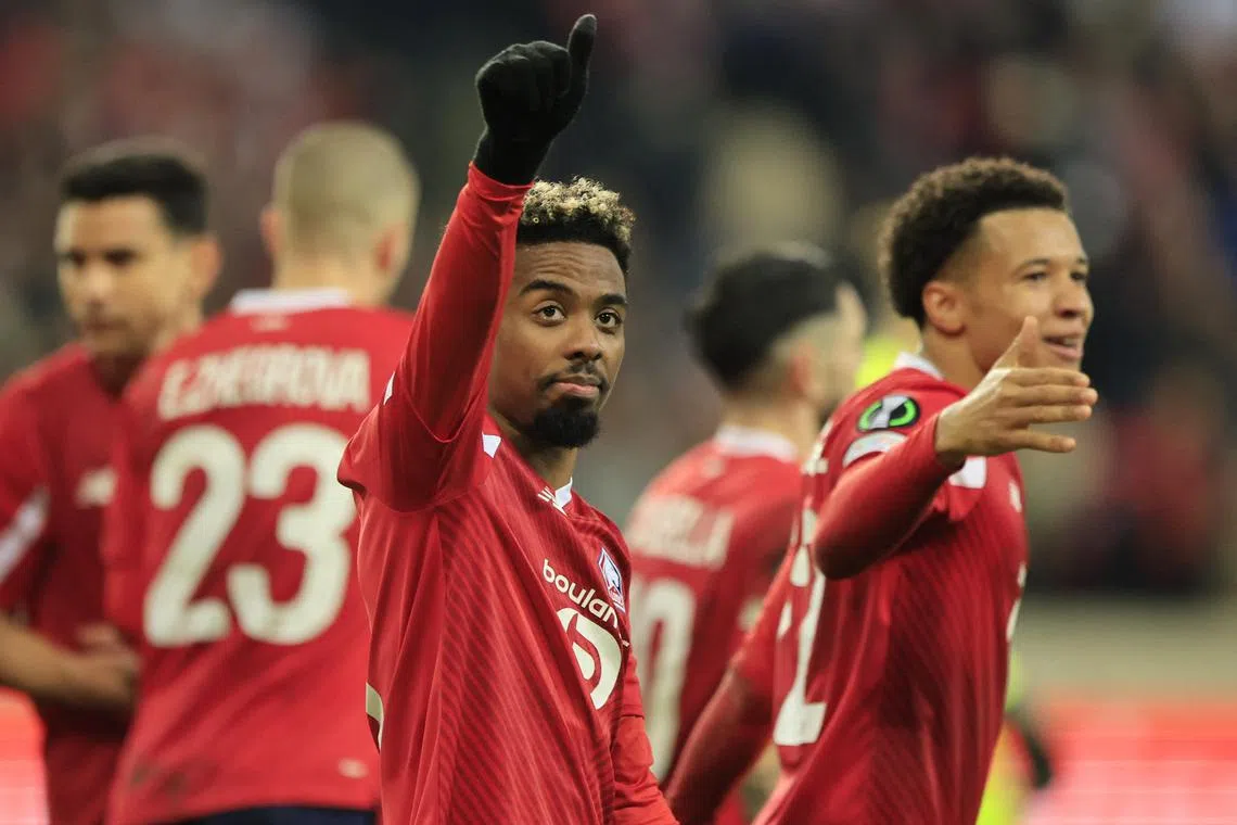 Lille's Gomes released from hospital after head injury | The Straits Times