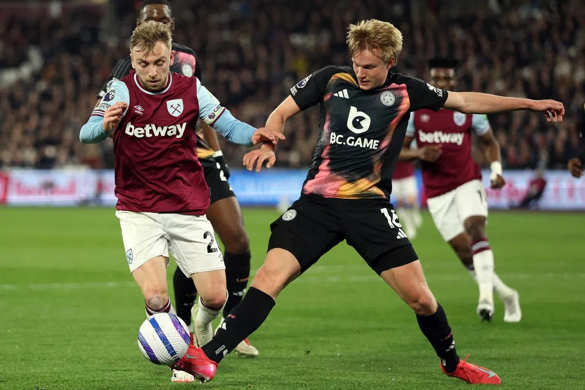West Ham increase pressure on struggling Leicester with 2-0 win | The ...