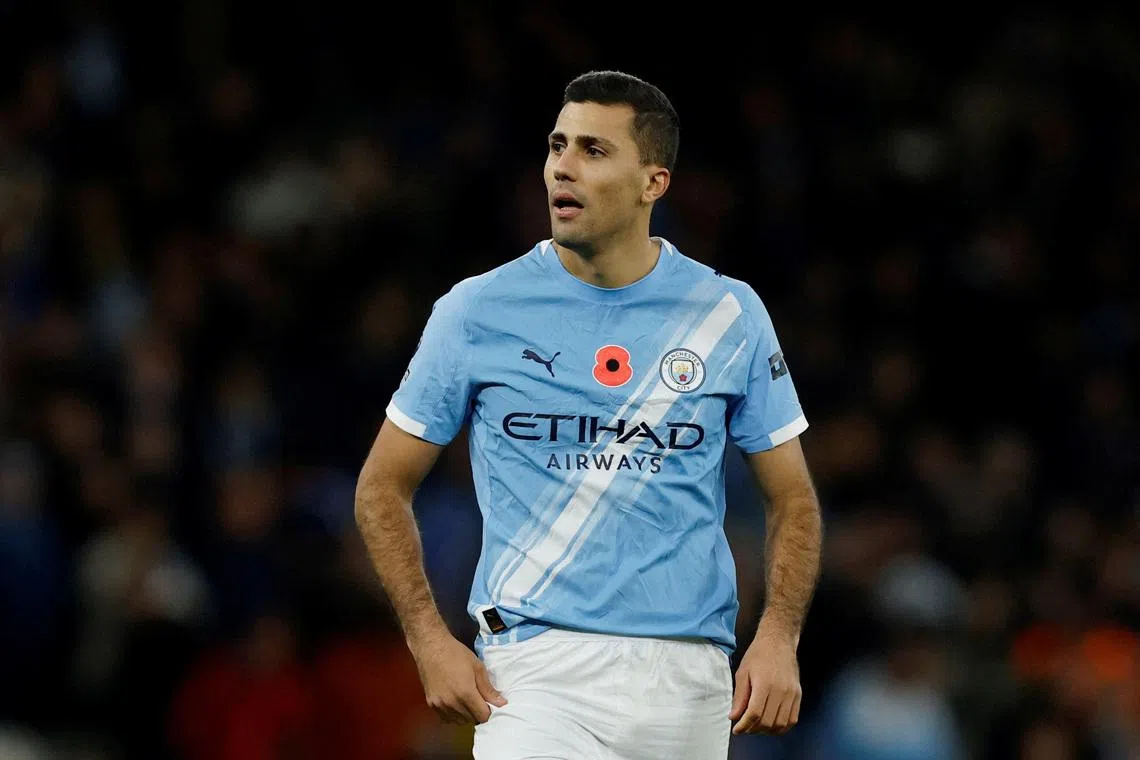 Rodri returns as Manchester City seek ninth straight win | The Straits ...