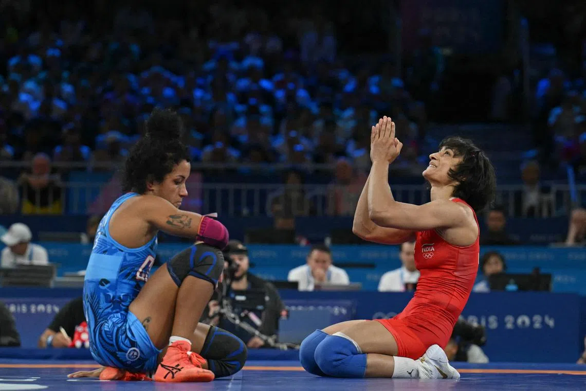 Indian wrestler Vinesh Phogat out of Paris Olympics gold medal bout ...