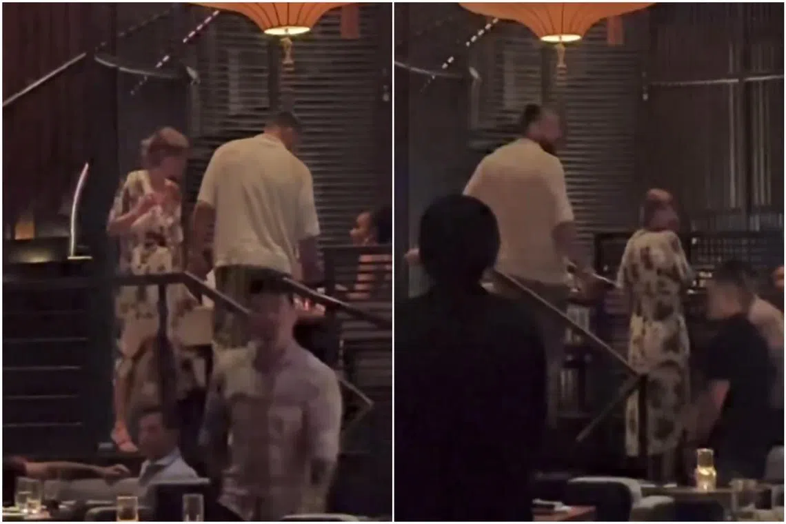 Taylor Swift and boyfriend Travis Kelce spotted at restaurant Koma ...