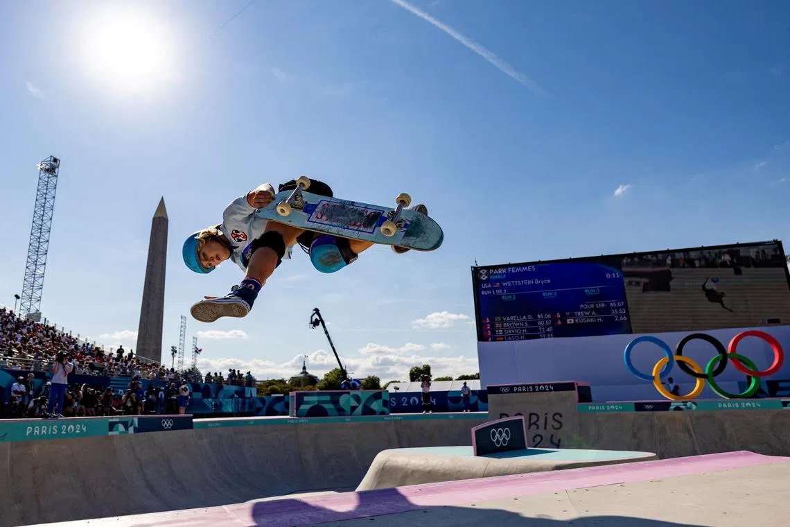Skateboarding-Athletes make sweet music on their boards at Paris Games ...