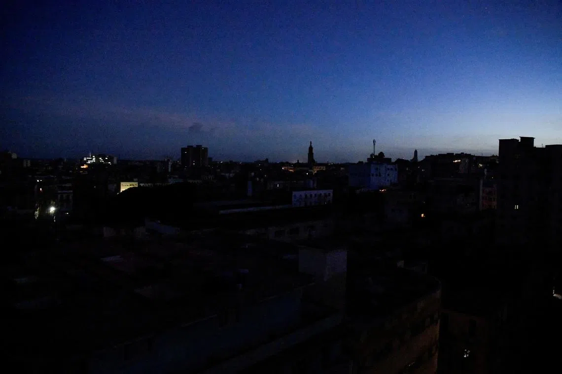 Millions in Cuba remain in dark after nationwide blackout | The Straits ...