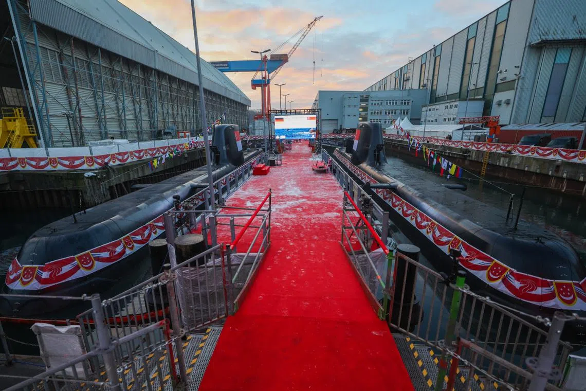 Two more S’pore navy Invincible-class submarines launched in Germany ...