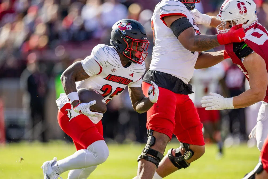 Report: Louisville RB Isaac Brown injured, out vs. Stanford | The Straits Times