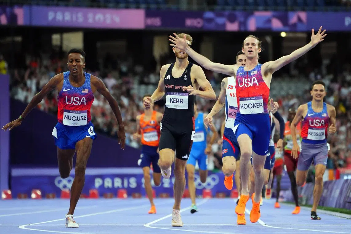 American Cole Hocker delivers all-time Olympic shock to win 1,500m ...