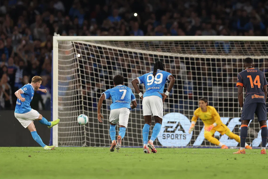 De Bruyne scores and limps off as Napoli beat Inter to move top | The ...