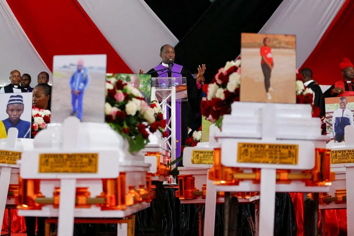 Kenyan school blaze victims mourned at mass funeral | The Straits Times