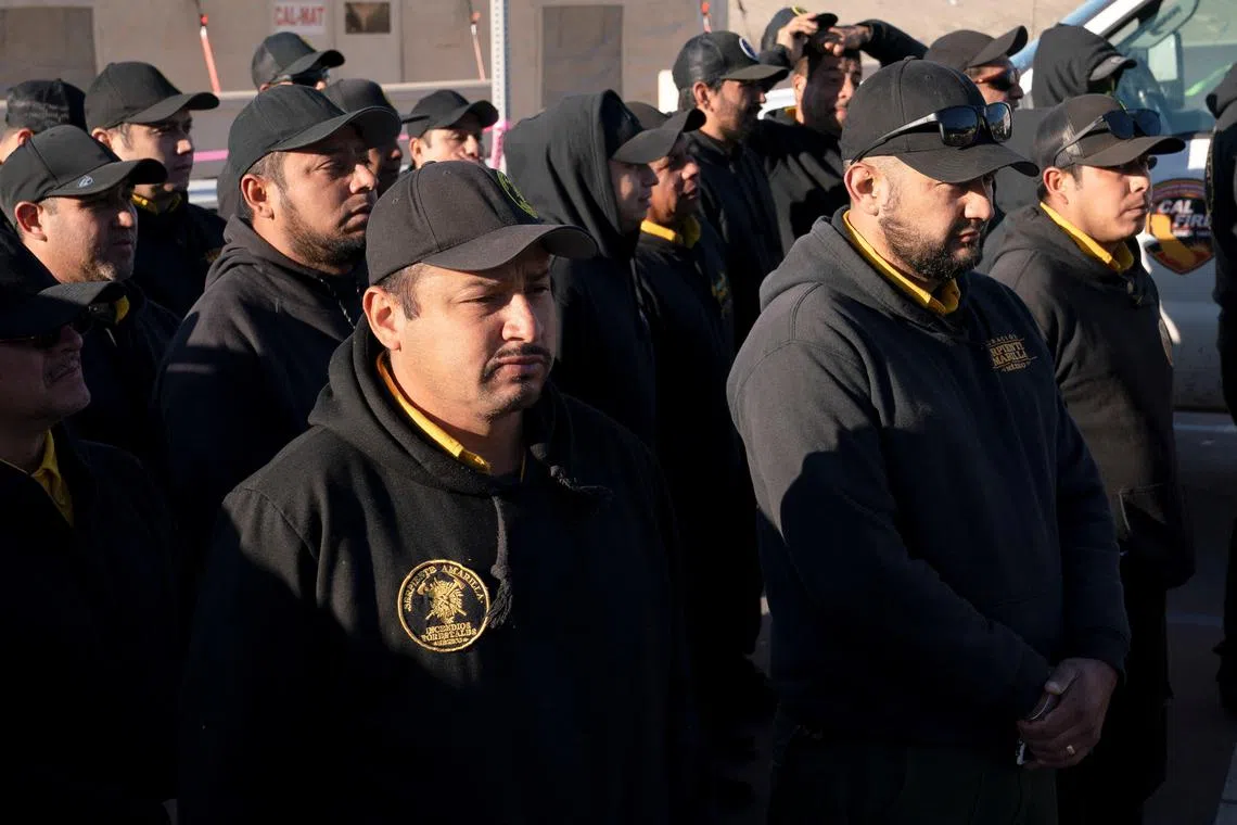 Mexican firefighters prepare to do battle with LA fires | The Straits Times