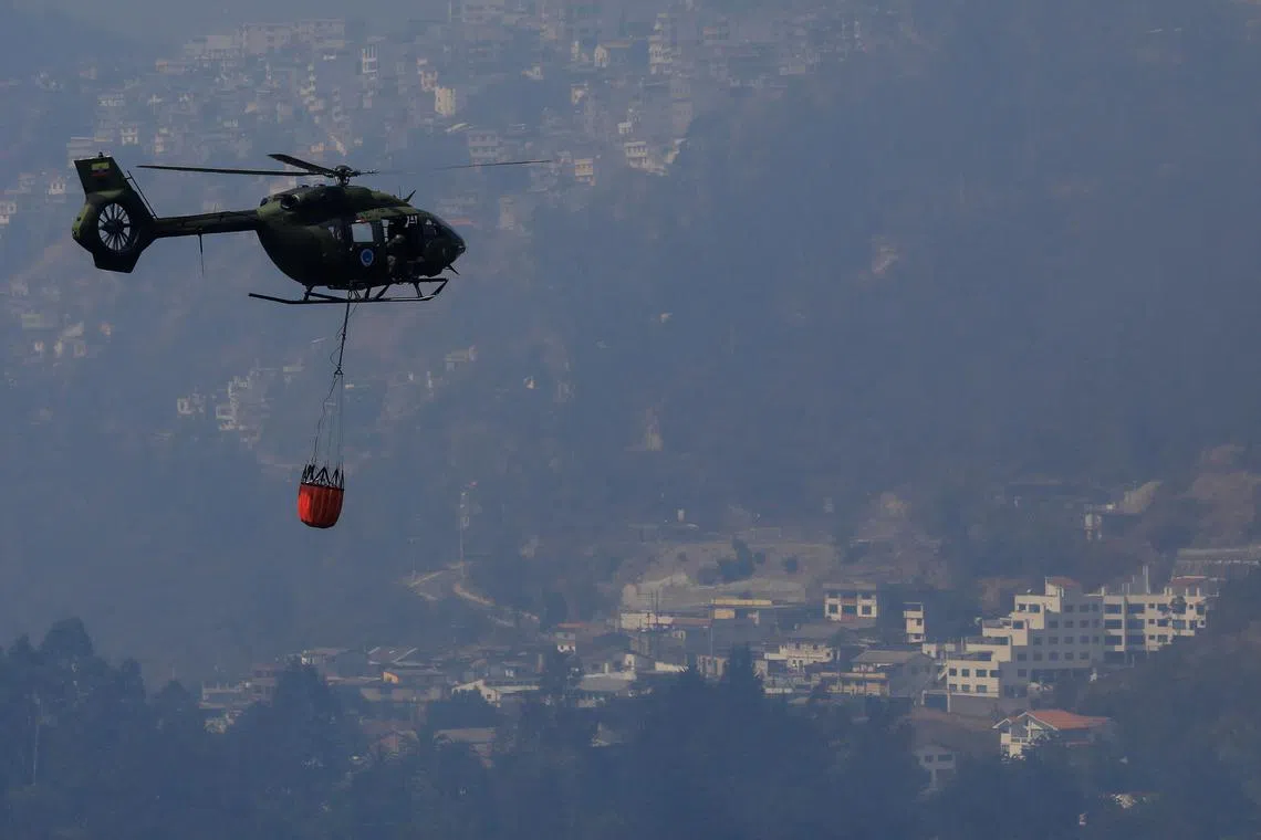 Wildfire rages in Ecuador's drought-stricken capital | The Straits Times