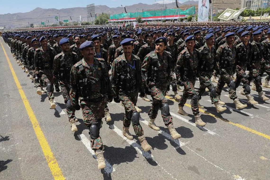 Yemen Houthis flex military muscle in parade as Riyadh seeks ceasefire ...