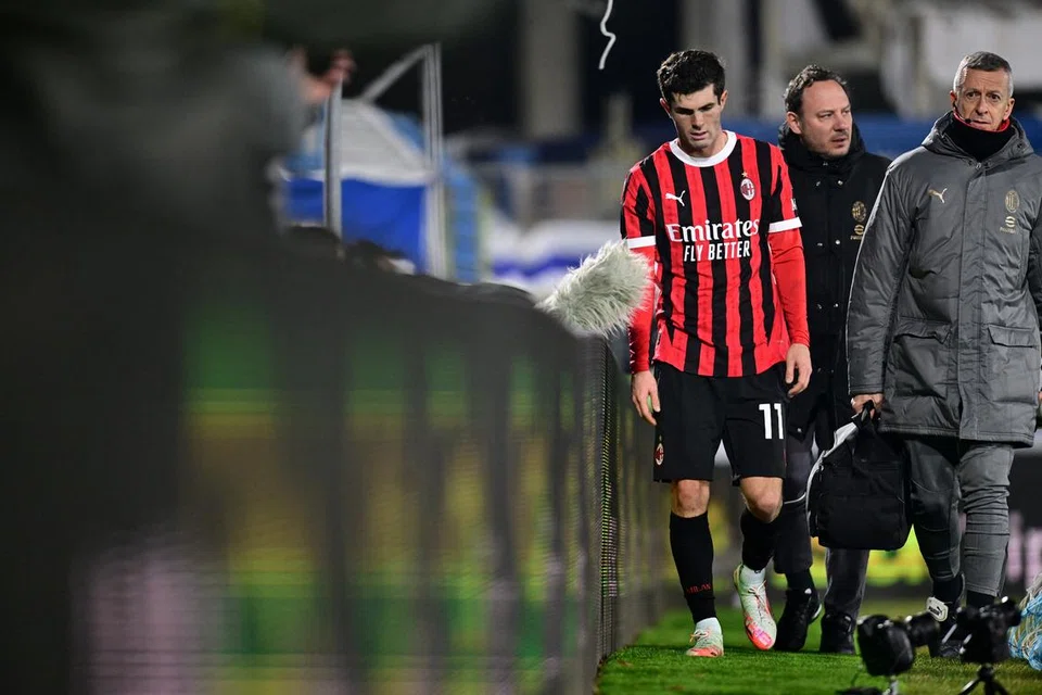 Pulisic out of Milan's trip to Juventus | The Straits Times