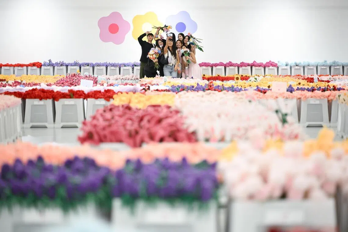 Flower Market art installation makes S-E Asia premiere in Singapore ...