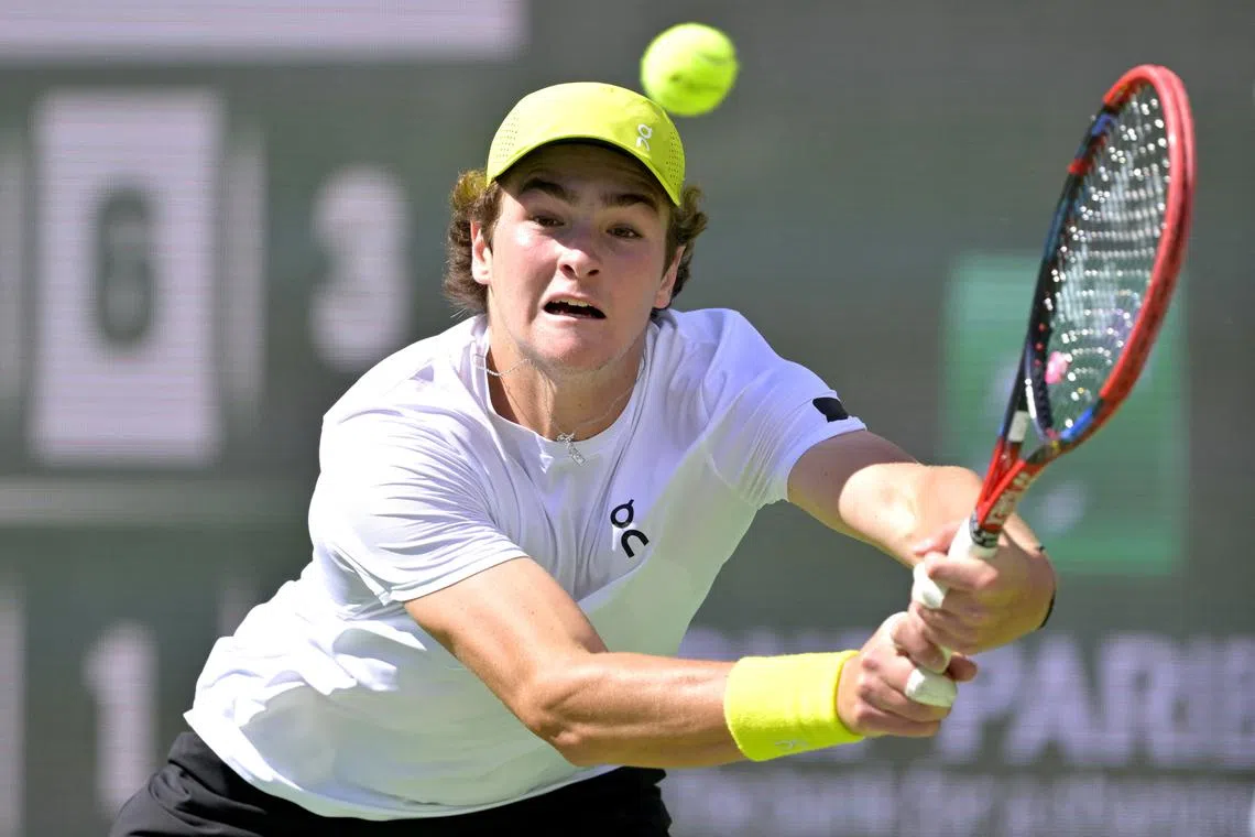 Fonseca delivers in Indian Wells debut | The Straits Times