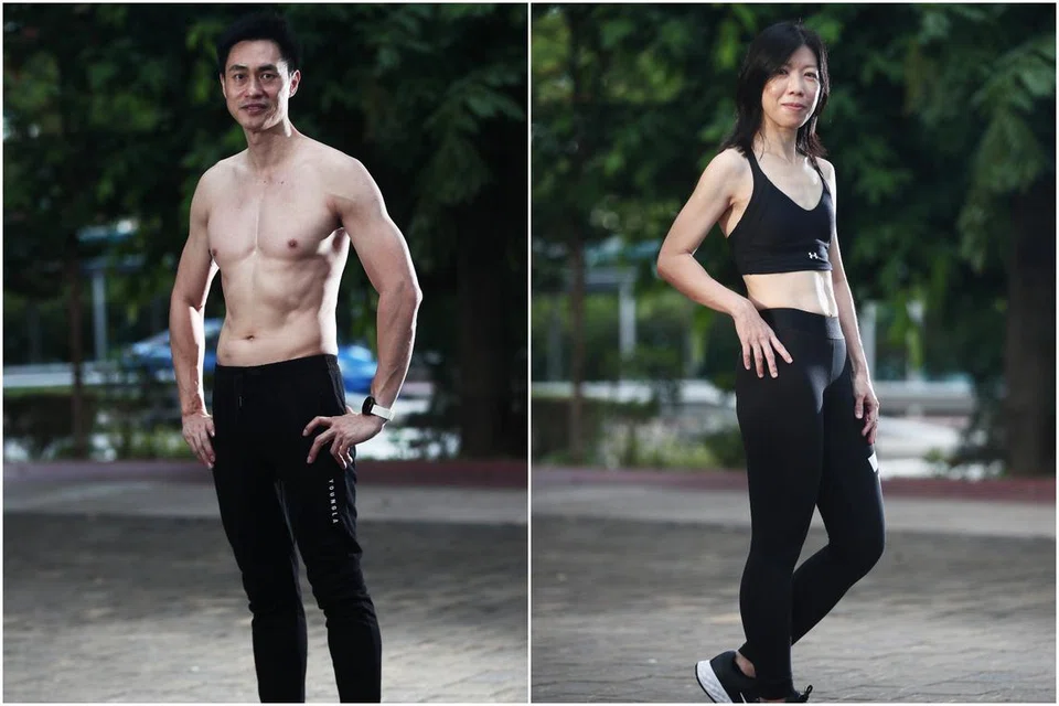 Civil servant Sean Ng (left) and math tutor Vanessa Wong.