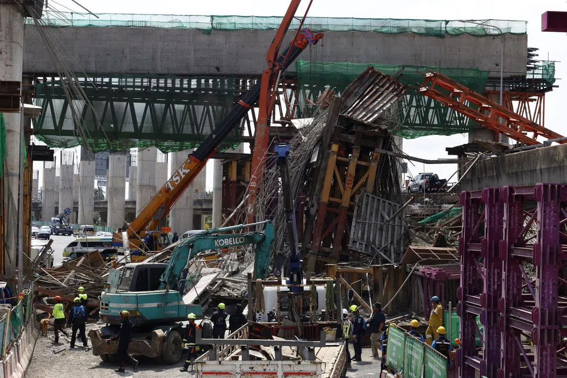 At least 5 dead after bridge under construction in Bangkok collapses ...
