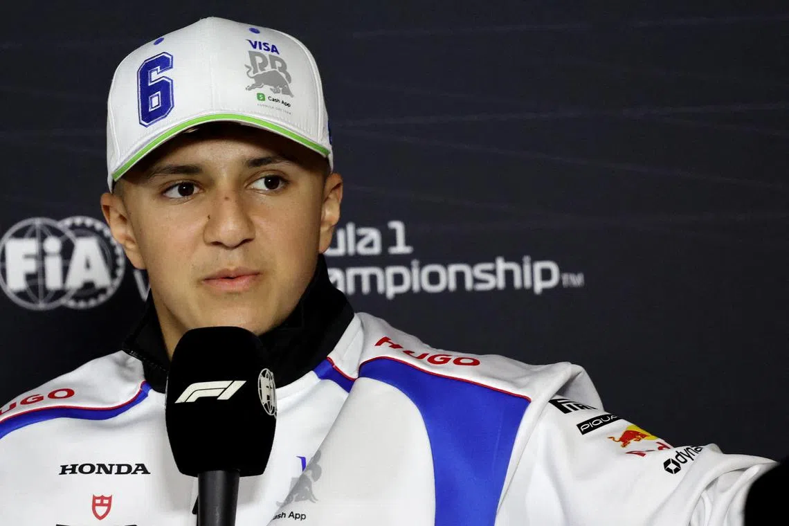 Hadjar shrugs off Marko comments, praises Hamiltons | The Straits Times