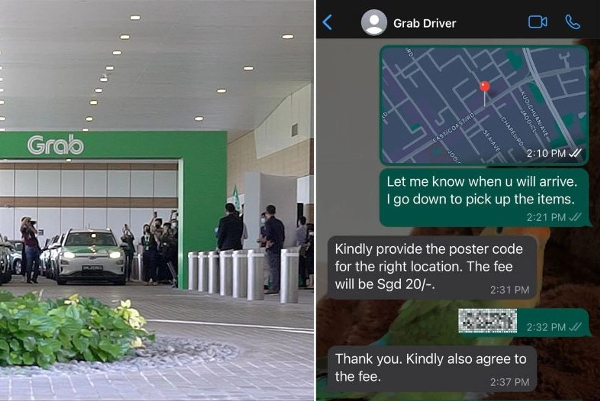 Grab driver goes off with woman's items, demands $20 to return them ...