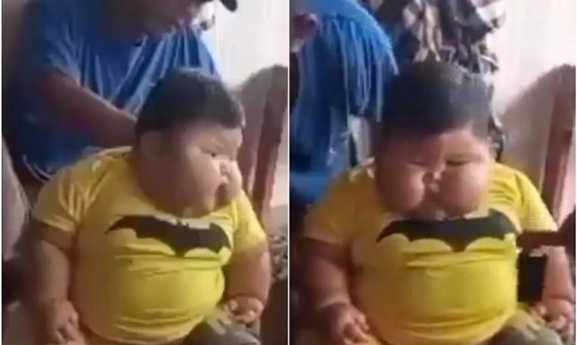 16mo Indonesian baby weighs 27kg, wears dad's clothes | The New Paper