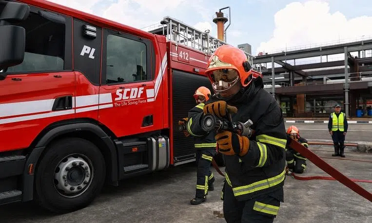 Live fire simulations part of SCDF's firefighting training for NSFs ...