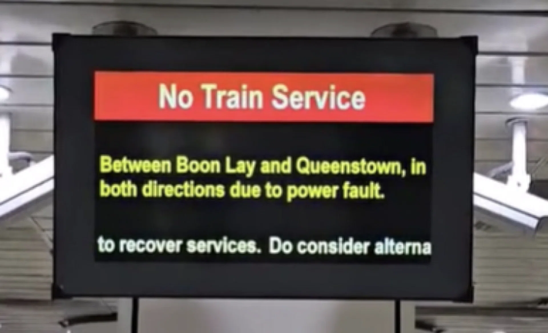 No MRT service between Boon Lay and Queenstown | The New Paper