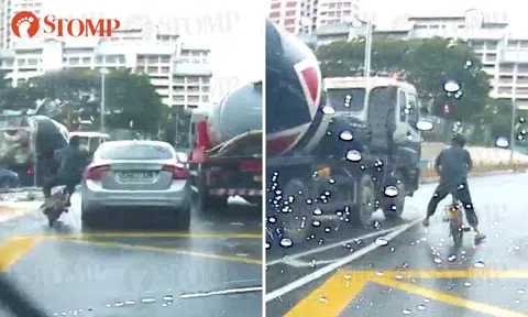 Car grazes PMD, doesn't stop as..., Latest News - The New Paper