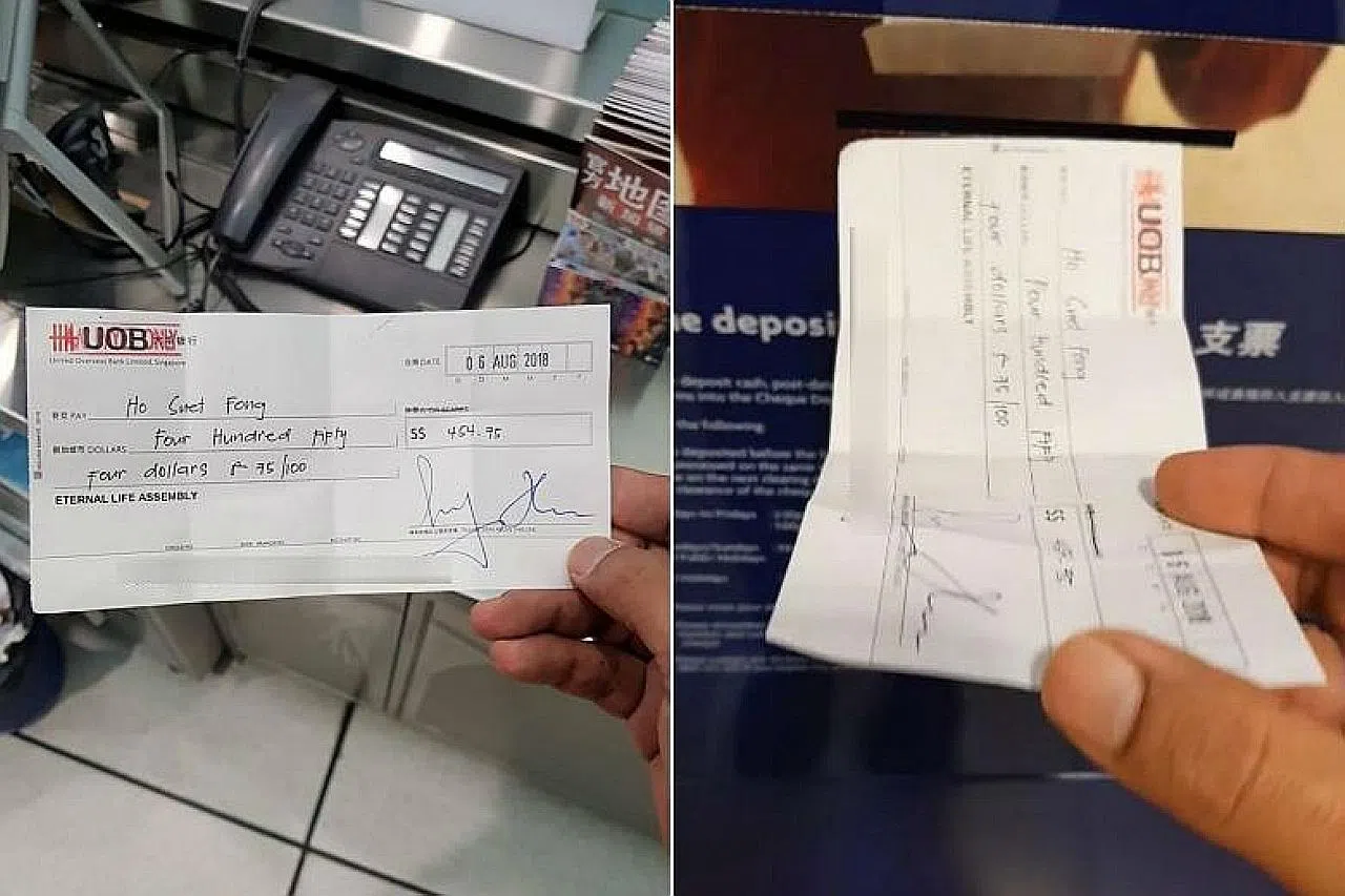SMRT worker hailed for depositing lost cheque | The New Paper