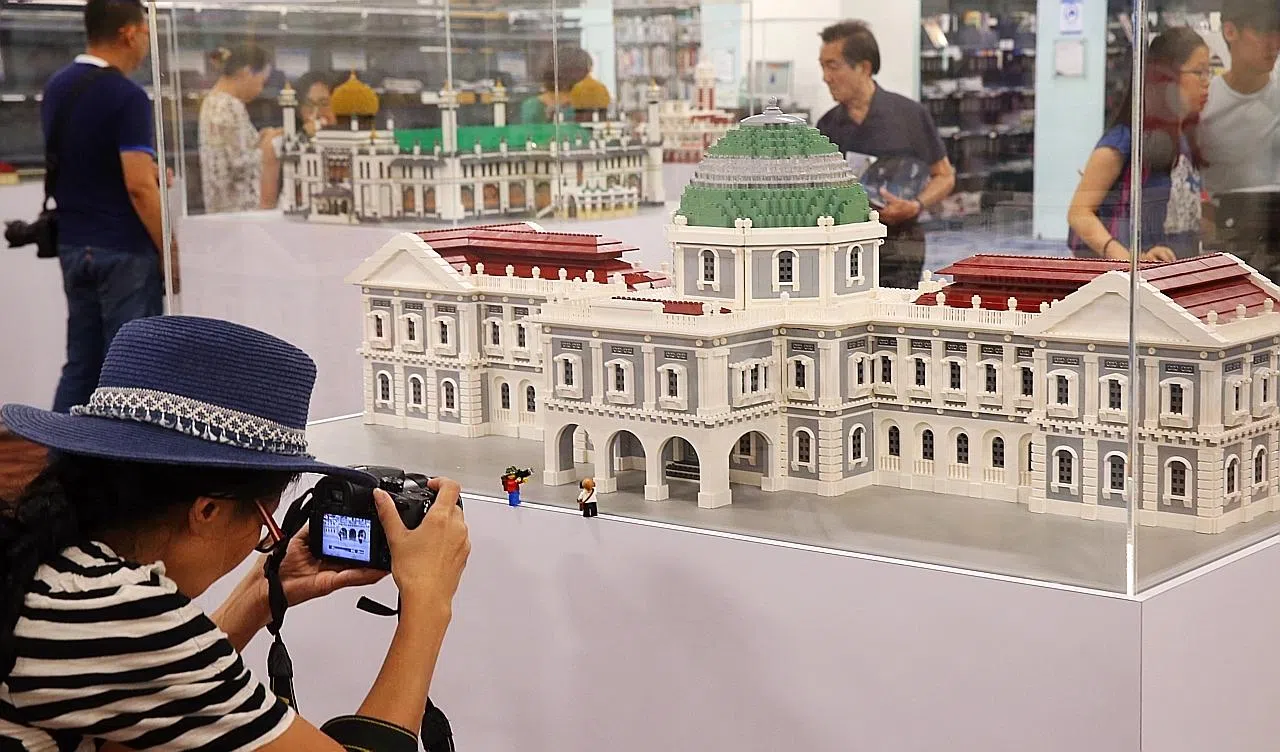 Singapore monuments built using Lego bricks go on display | The New Paper