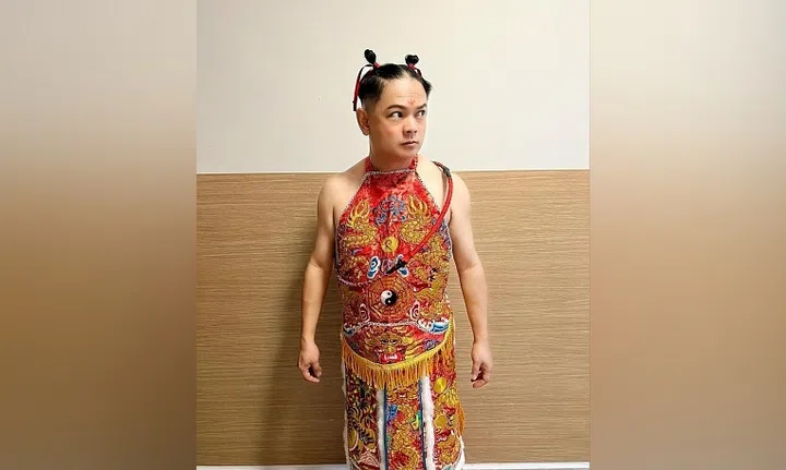 Dennis Chew looks 'cute' in Nezha get-up for new film | The New Paper