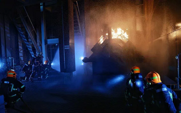 Live fire simulations part of SCDF's firefighting training for NSFs ...