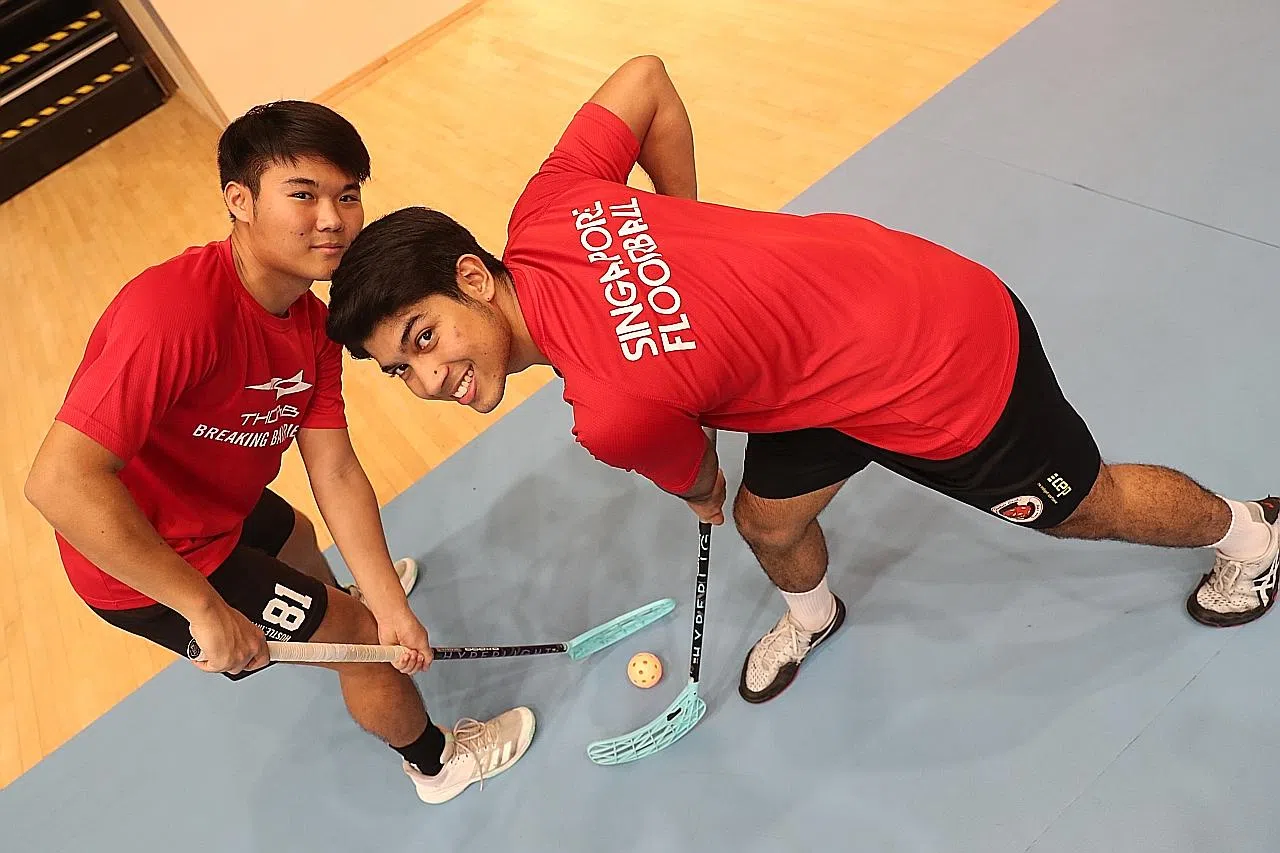 Heartbreak to break for floorball friends Jeremy Chia and Abdul Mateen ...