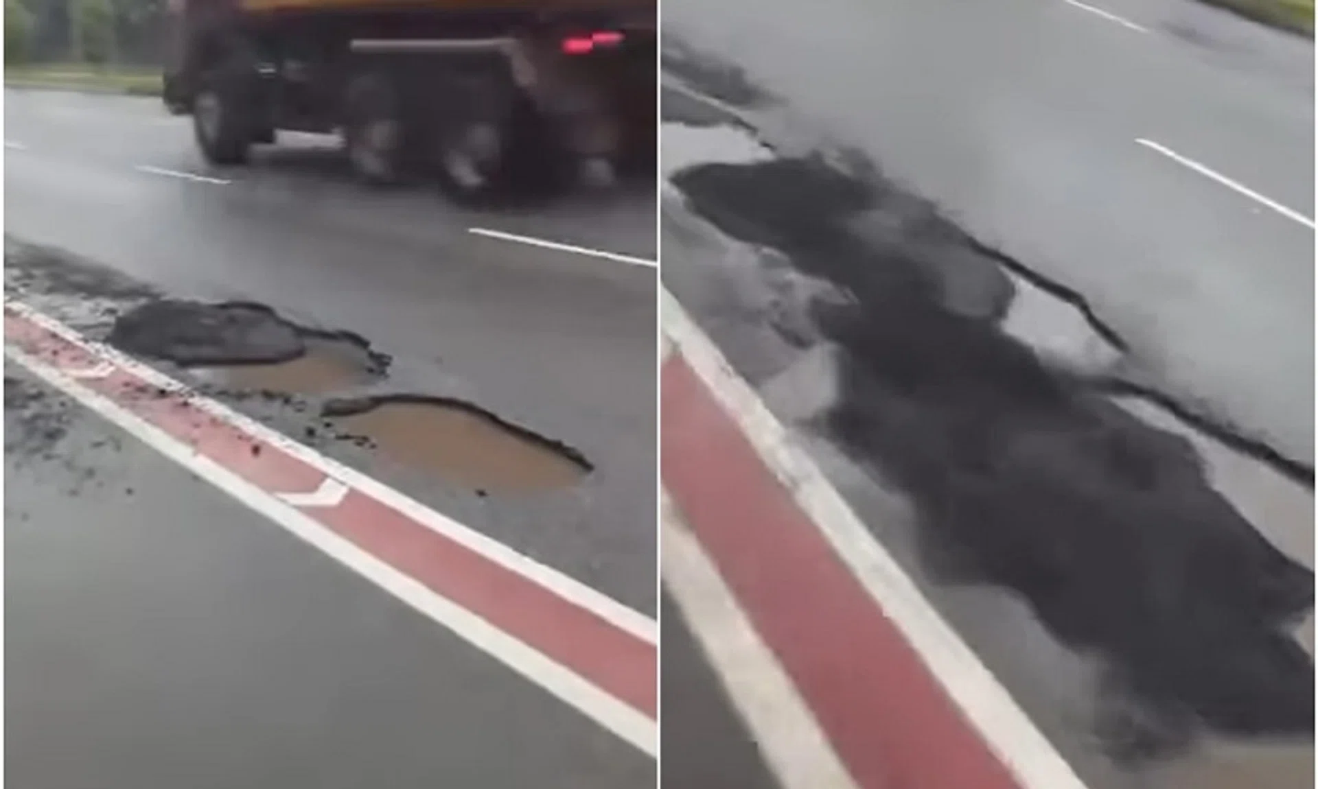 Nearly 100 potholes detected in..., Latest News - The New Paper