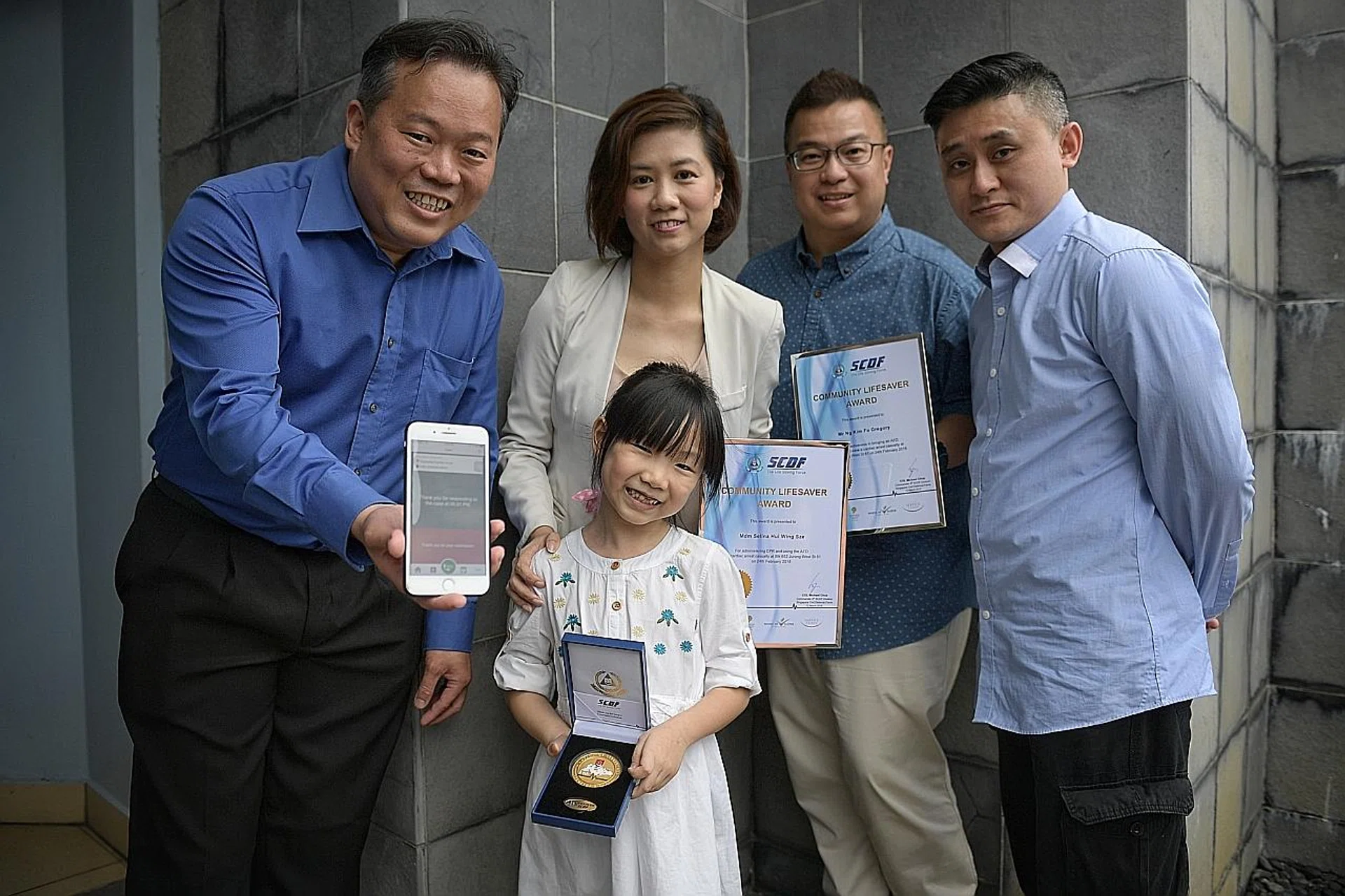 Girl, 6, among five given award for saving cardiac arrest victim | The ...