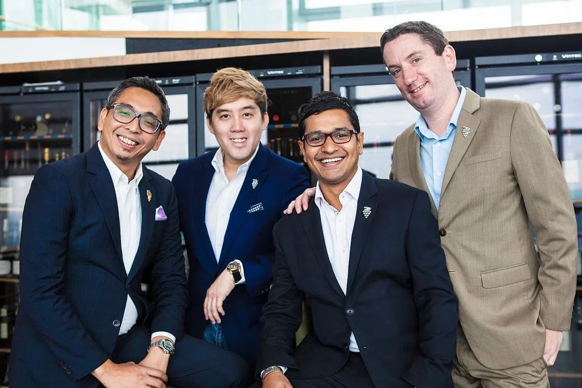 Drink for charity at the "Flying Sommelier" dinner series in Singapore ...