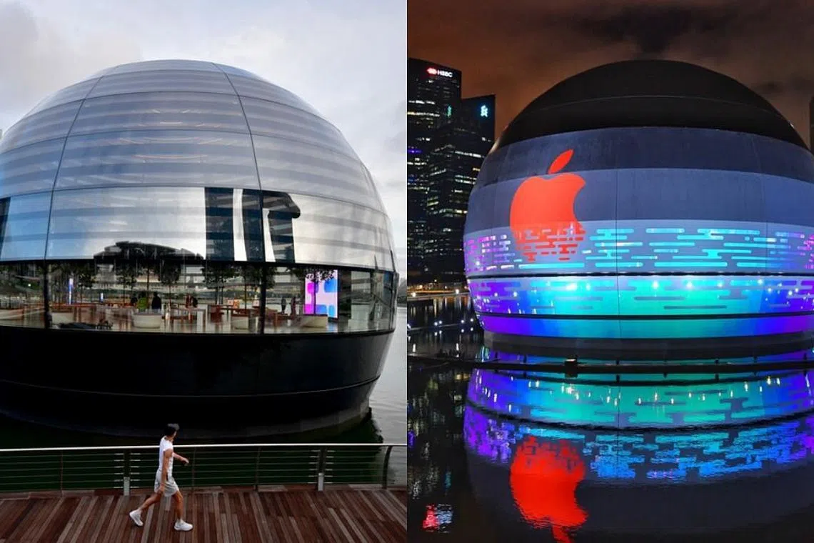 A walkthrough of Foster + Partners’ floating Apple store at MBS - The ...